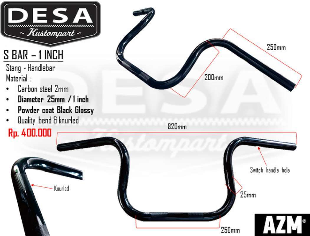 Promo Stang Custom Stang Motor Stang Harley Stang Hd Stang 1 Inch S Bar ...