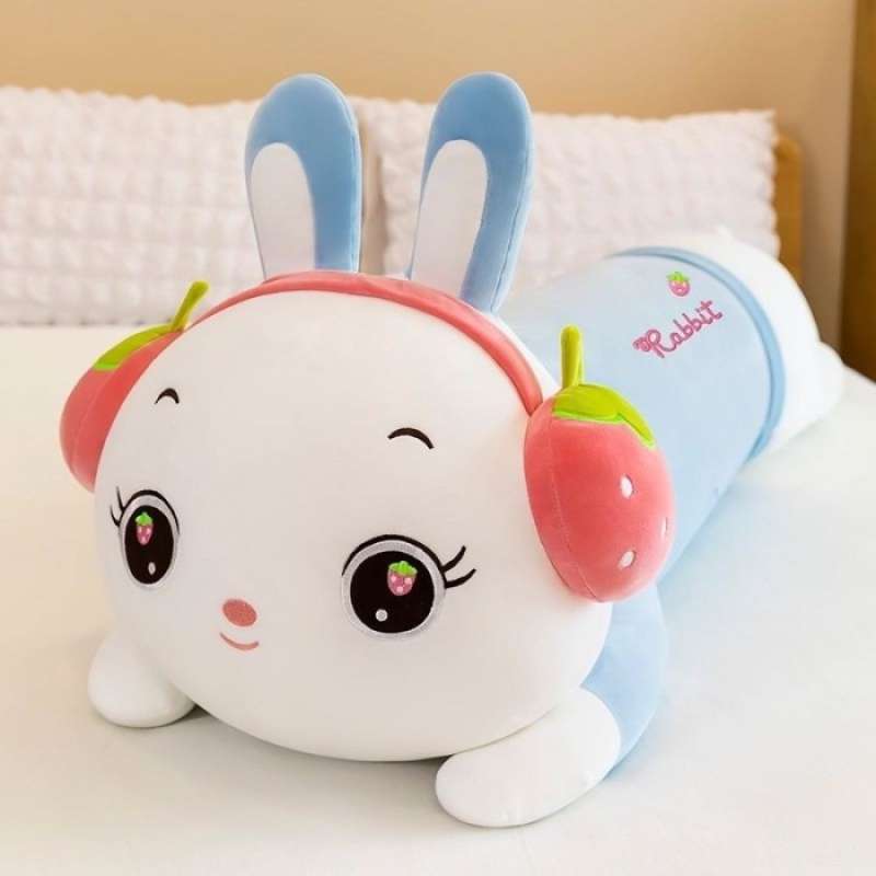 Promo Guling Boneka Rabbit Bunny Pakai Bando Strawberry Kelinci Ukuran ...