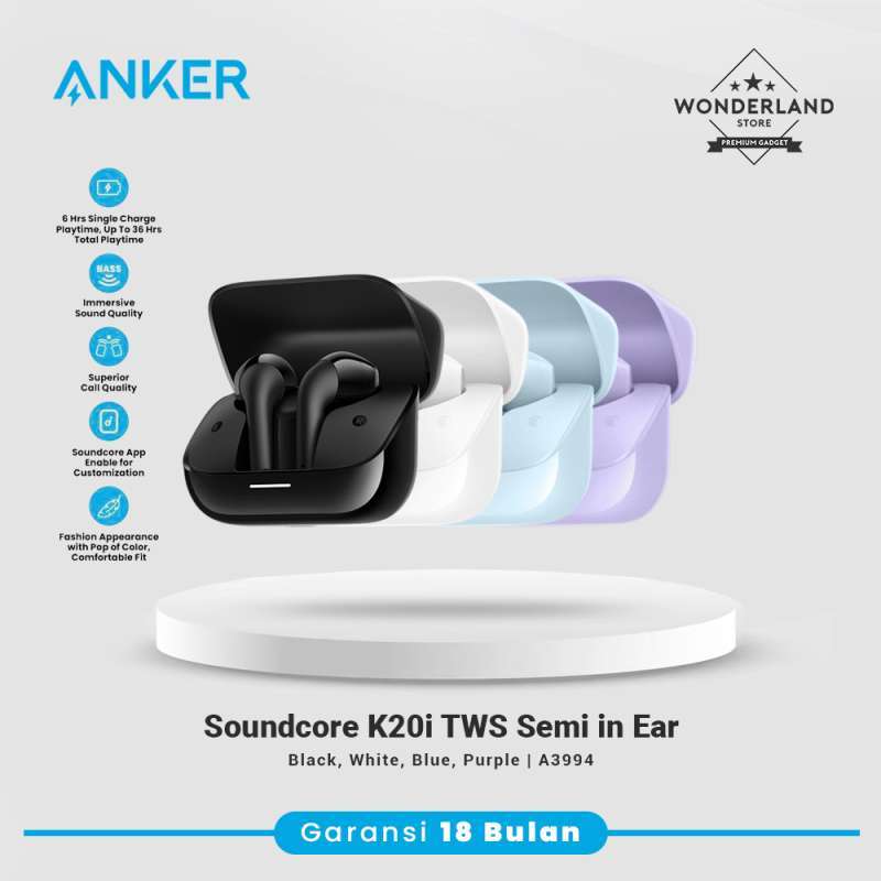 Promo Anker Soundcore K20i Tws Semi In Ear Bluetooth Gaming Mode Low ...