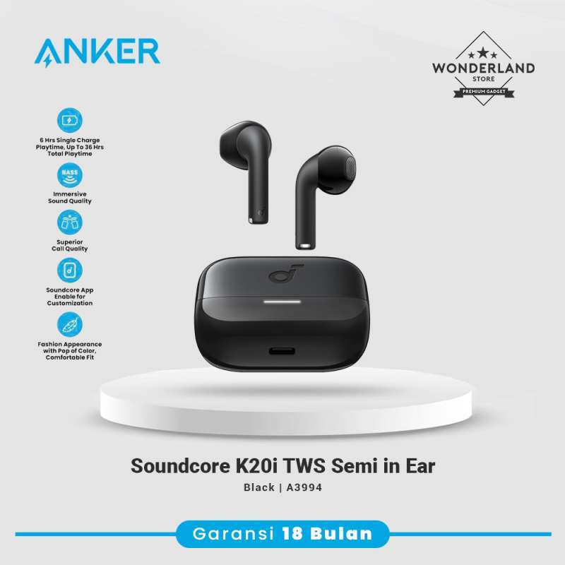 Promo Anker Soundcore K20i Tws Semi In Ear Bluetooth Gaming Mode Low Latency Earbuds A3994 ...