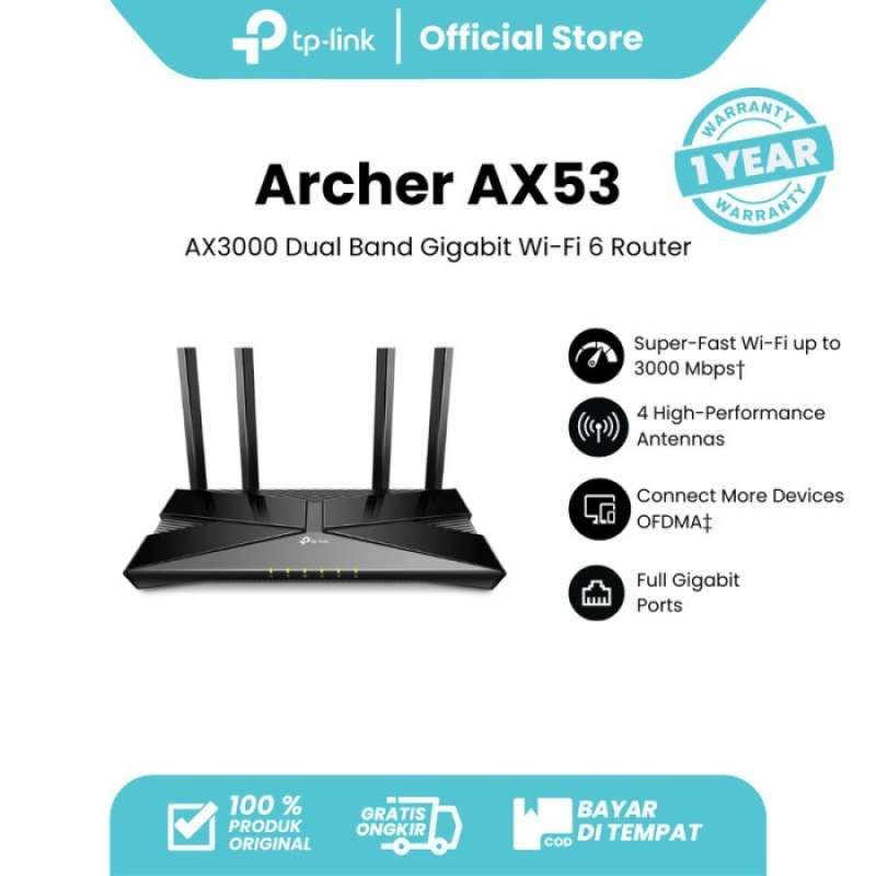 Jual Router Tp-link Archer Ax53 Ax3000 Dual-band Gigabit Wi-fi 6 Di Seller Inoti Official Store ...