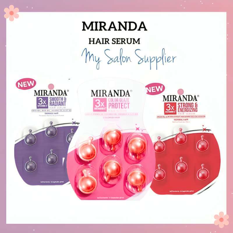 Jual Miranda Vitamin Rambut / Hair Serum Sachet Lembaran 6x1ml Di ...