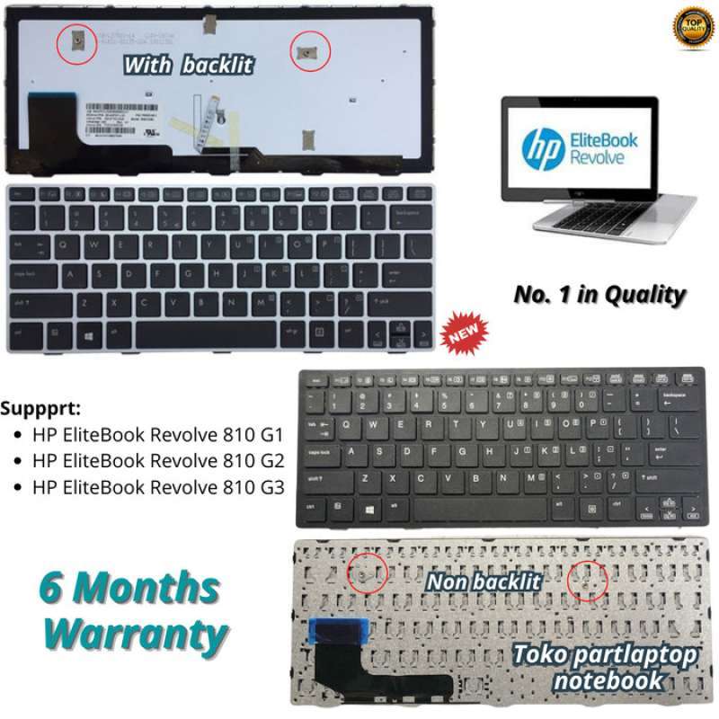 Promo Keyboard Elitebook Revolve 810 G2 Backlit - Duct Diskon 23% Di ...