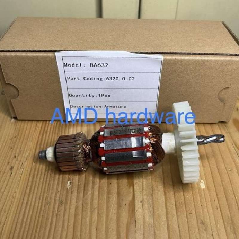 Jual Armature Ba632 Doliz Mesin Bor Listrik Drill 10 Mm Rotor Ba 632 Ori - Tanpa Bearing Di ...