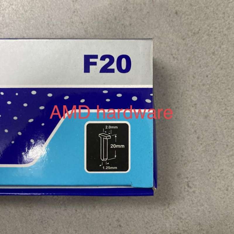 Jual Isi Staples Paku Tembak Angin F30 F25 F20 Benz Nail Gun Box 5000 ...