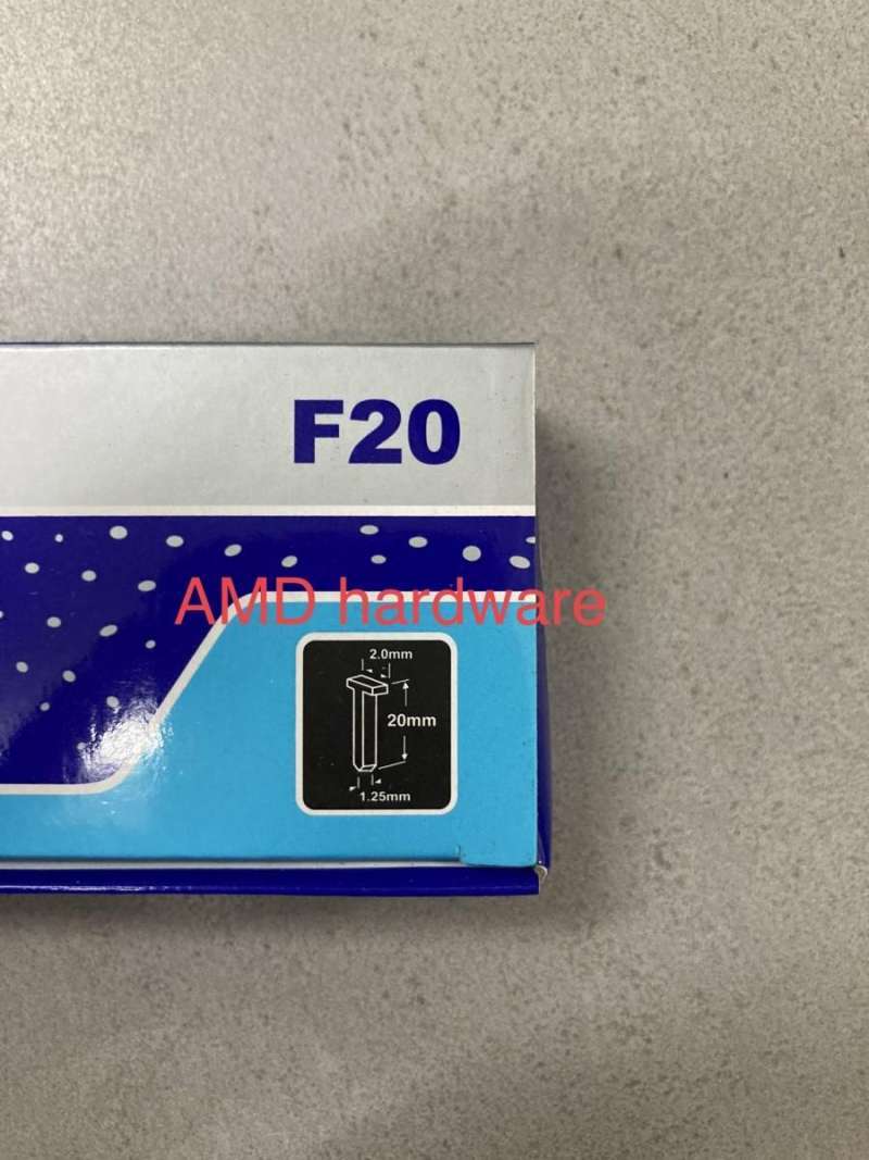 Jual Isi Staples Paku Tembak Angin F30 F25 F20 Benz Nail Gun Box 5000 ...