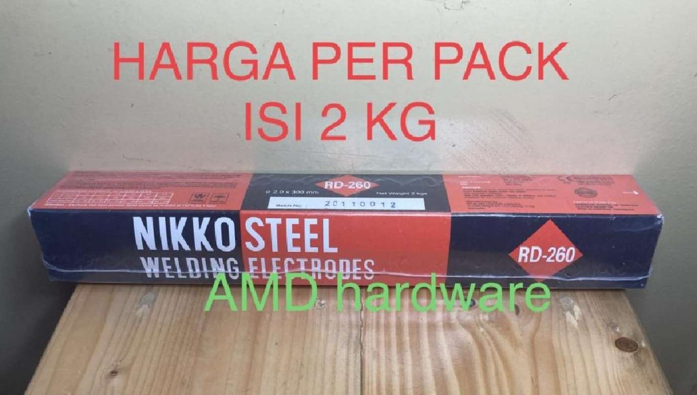 Jual Kawat Las Nikko Steel 2mm Rd260 E6013 Eceran 2 Mm Mma Electrode (kobe) - Weldmax 1 Kg Di ...