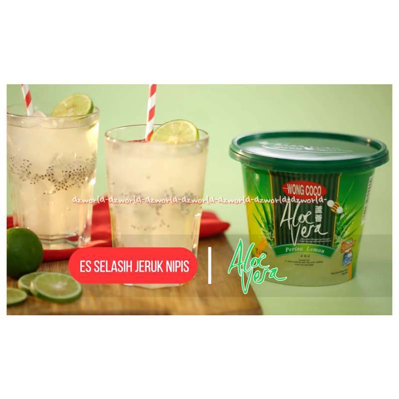 Jual Wong Coco Aloe Vera 1kg Lidah Buaya Nata De Coco Kemasan Derigent ...