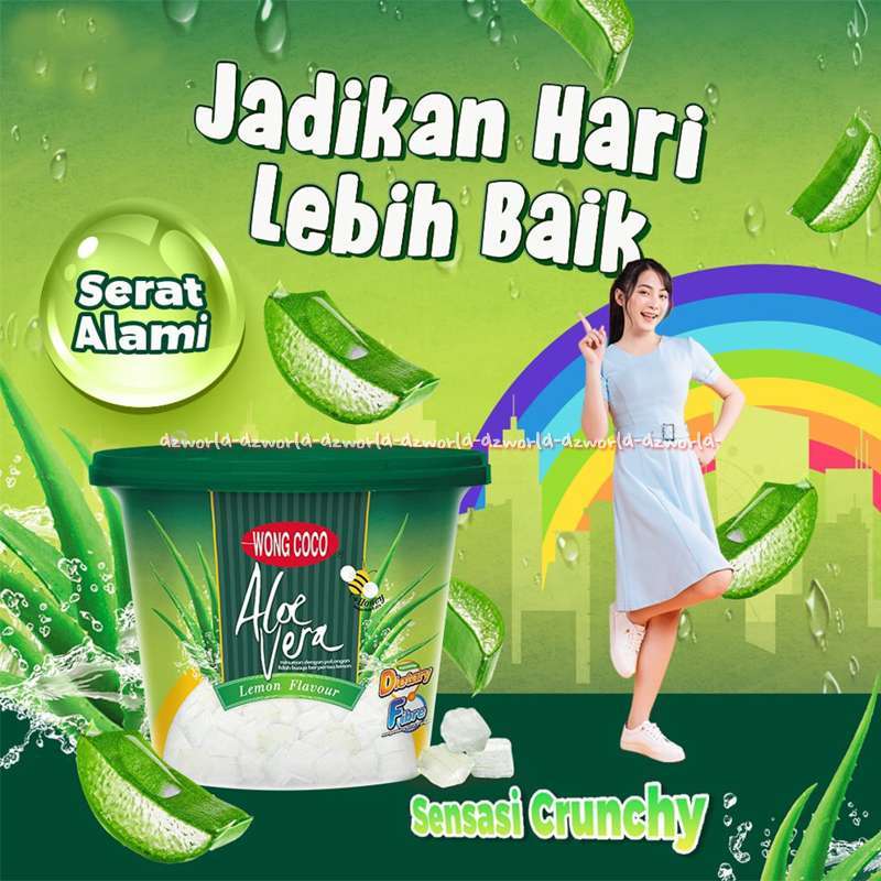 Jual Wong Coco Aloe Vera 1kg Lidah Buaya Nata De Coco Kemasan Derigent ...