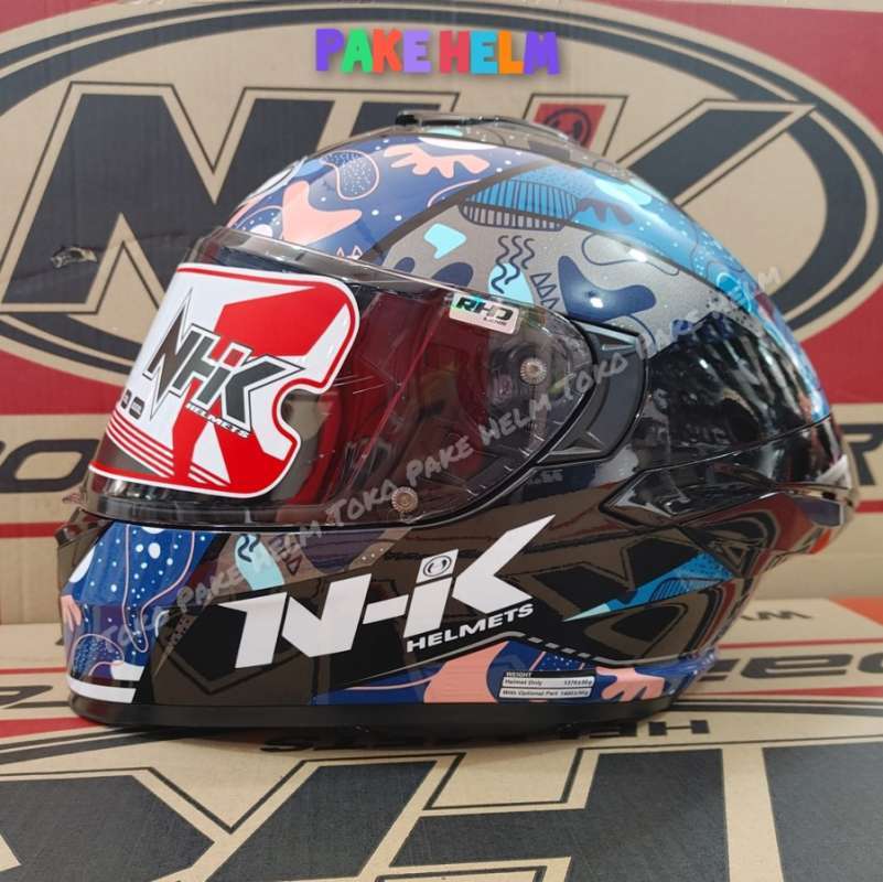 Jual Helm Nhk Mark 1 Bakteria Black Sil Full Face - M Di Seller Pake ...