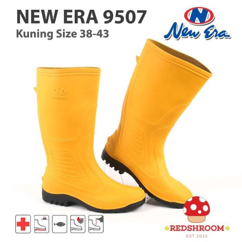 Jual Sepatu Boot Tinggi New Era 9507 Kuning Apd Kontruksi Proyek ...