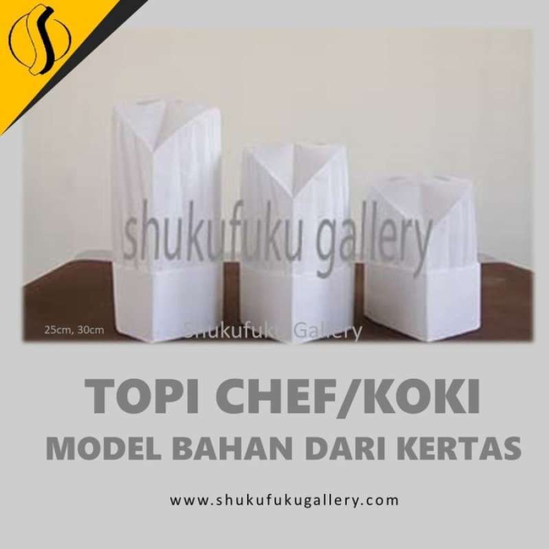 Jual Topi Chef/koki Putih Besar 25cm Di Seller Wd_store - Cengkareng ...