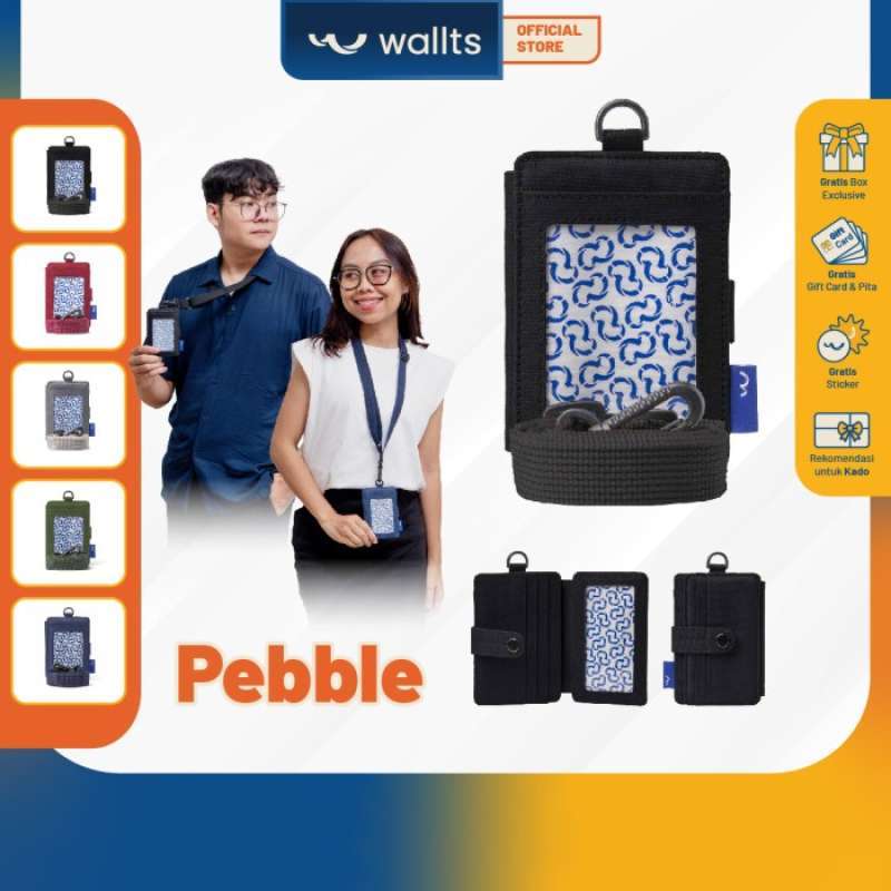 Jual Gantungan Id Card Kantor Kasual Anti Air - Wallts Pebble - Charcoal Di Seller Wd_store ...