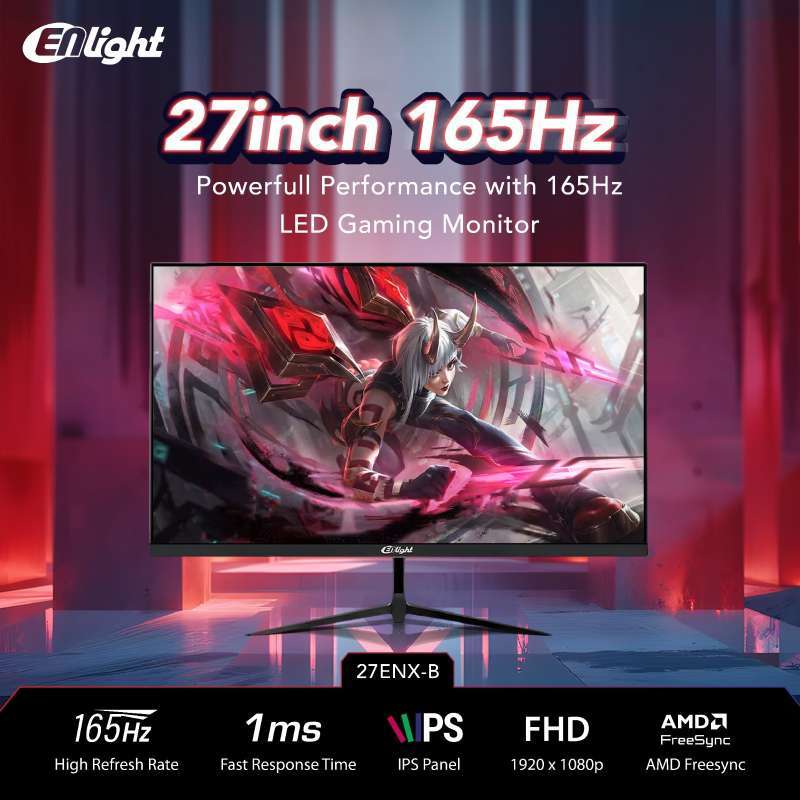 Jual Monitor Led Enlight 27 Enx-b / 27enx-b (27/ips/fhd/165mhz/1ms/hdmi ...