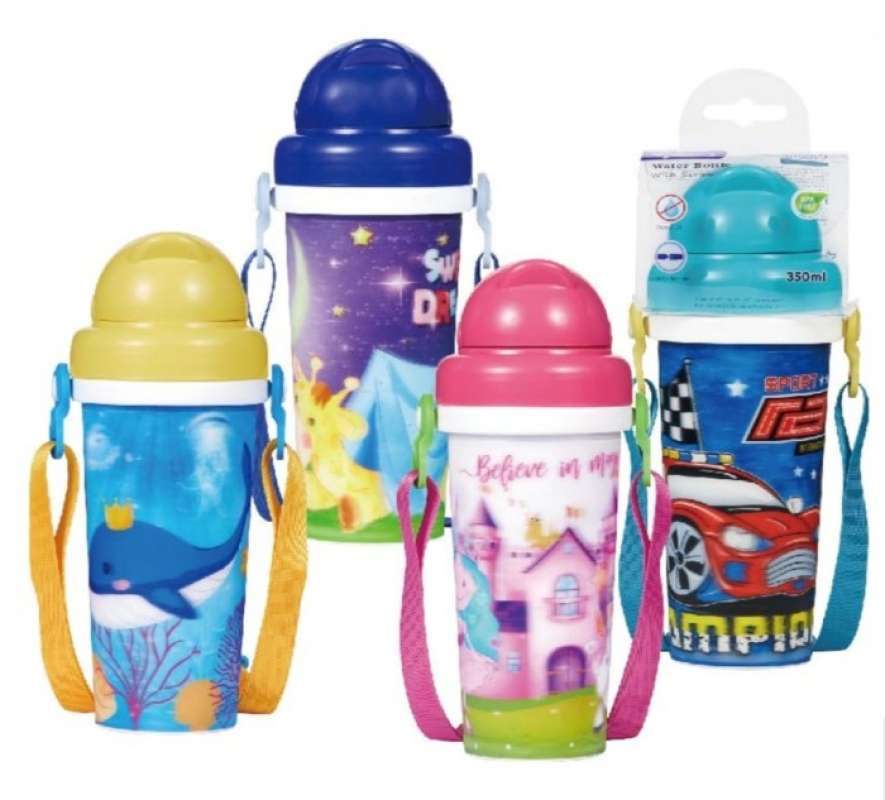 Promo Mom Easy Botol Air Pp 350ml/botol Air Sedotan Diskon 23% Di ...