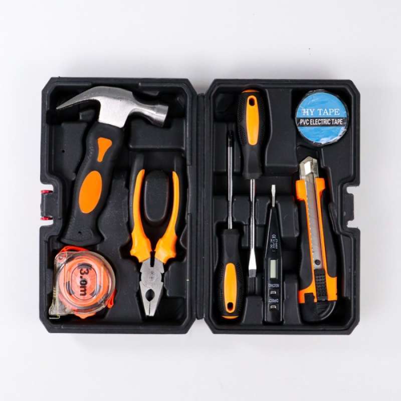 Promo Alat Set Perkakas Tang Palu Obeng Cutter Meteran 8 In 1 Diskon 23 ...