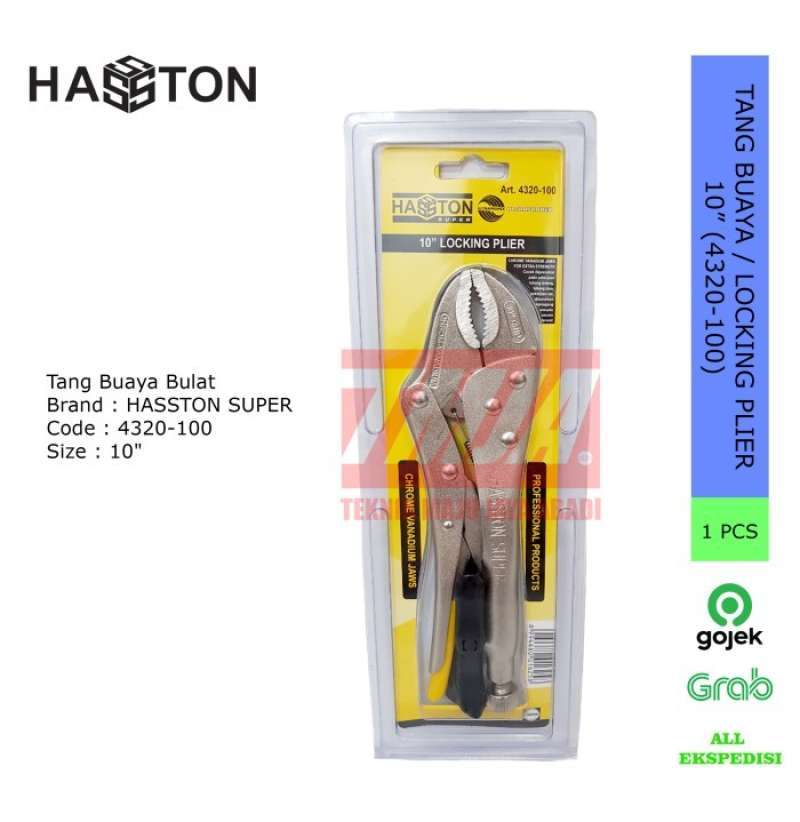 Promo Hasston Tang Buaya / Locking Plier / Tang Jepit 10 Art. 4320-100 ...
