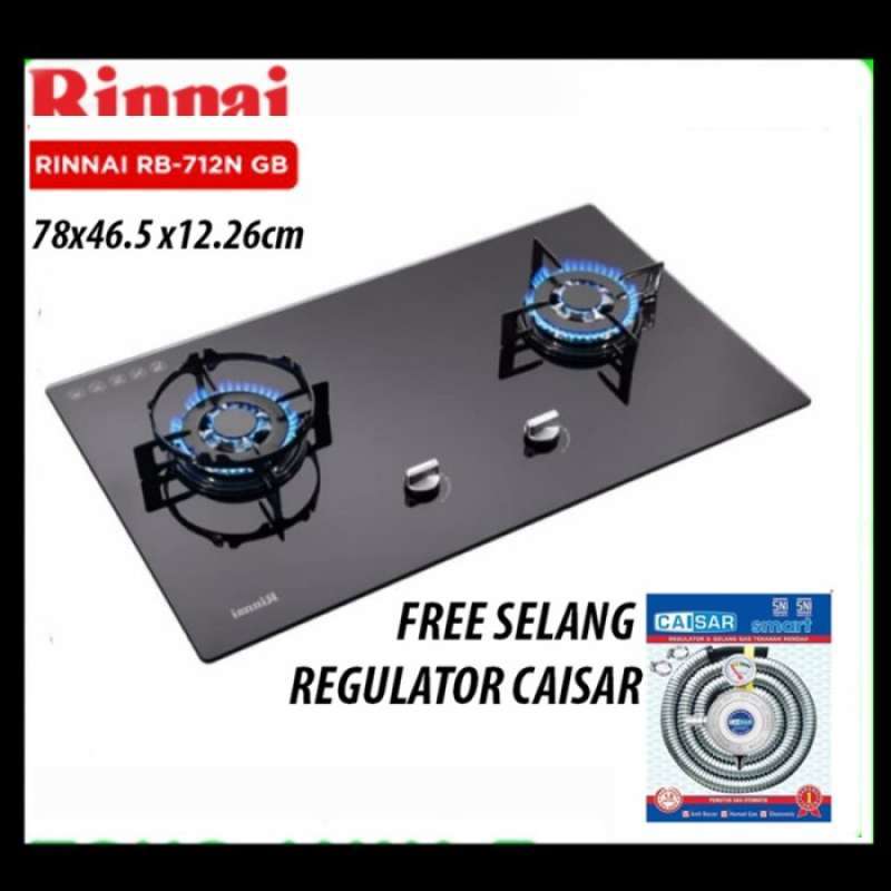 Promo Rinnai Rb 712ngb/rinnai Kompor Gas Tanam 2 Tungku + Selang Gas Diskon 23% Di Seller ...