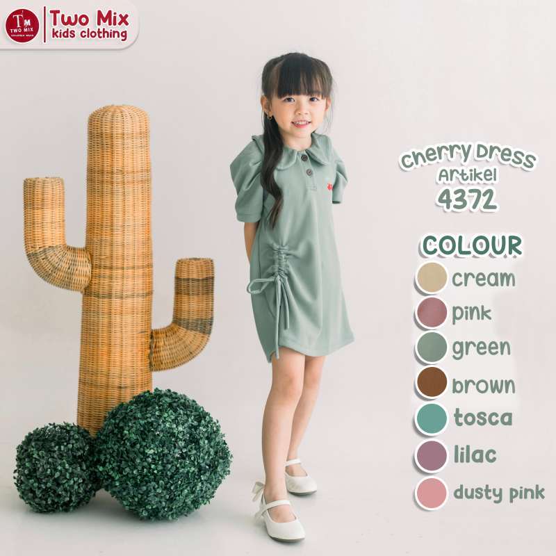 Promo Two Mix - Raya Cherry Dress Baju Anak Perempuan Lucu 1-8 Tahun ...