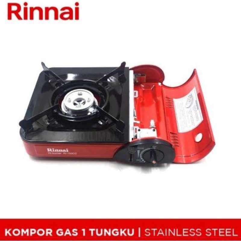 Promo Kompor Gas Portable Rinnai Ri-150cc 1 Tungku Stainless Steel ...