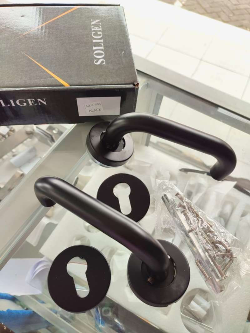 Promo Laver Handle Roses Pintu Soligen Hitam Tipe A003-s04 Bo Diskon 23 ...