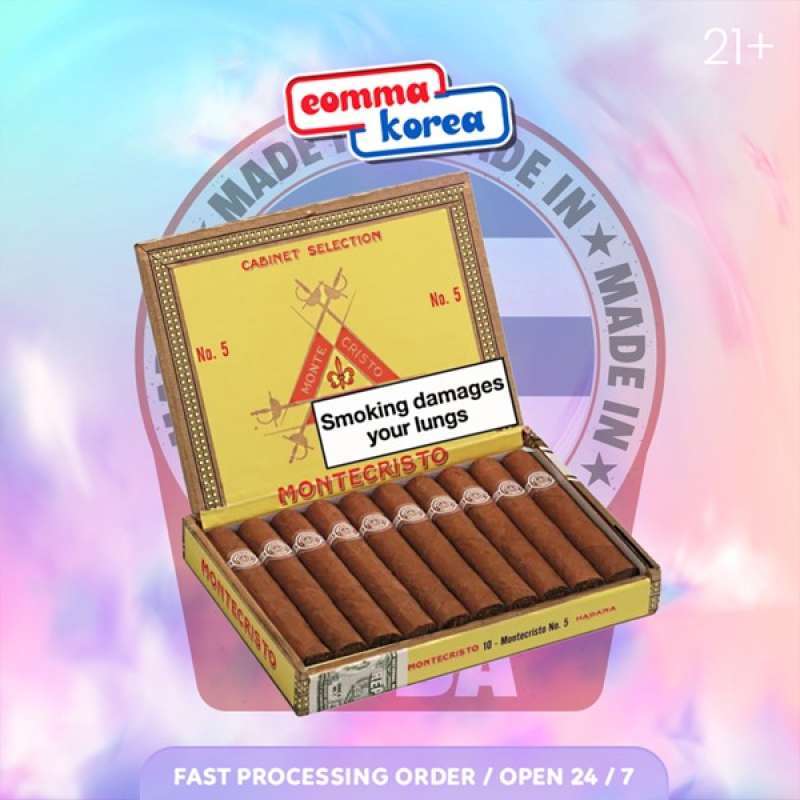 Jual Montecristo No. 5 [ Box Of 10 Sticks ] Cuba Cigar Cerutu Di Seller ...