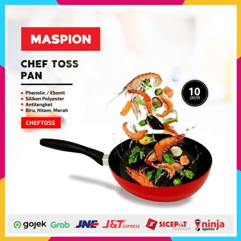 Promo Maspion Penggorengan Chef Toss Pan Cheftoss Pan 10 Inch Fry Pan ...
