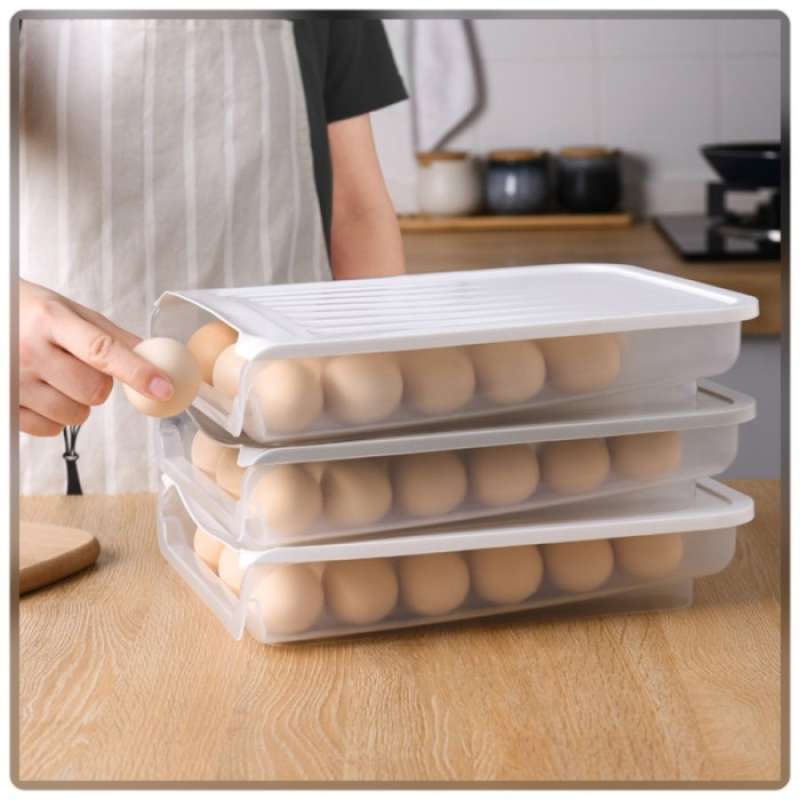 Promo Rak Telur Kotak Telur Egg Box Laci Tempat Penyimpanan Telor 18 ...