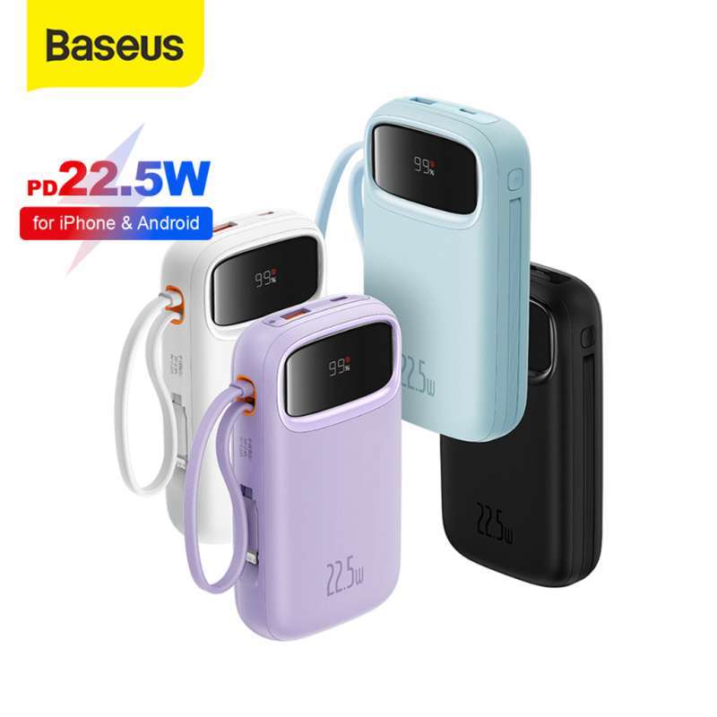 Jual Baseus Powerbank Qpow2 With Dual Cable Led Digital Display ...