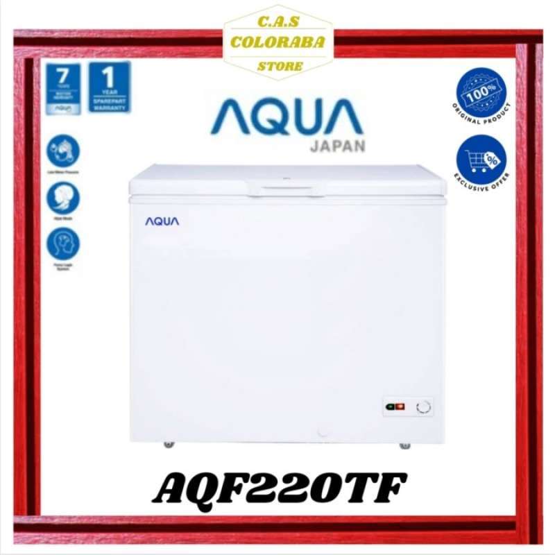 Promo Freezer Aqua Aqf220tf Freezer Box Aqf220 Chest Freezer Aqua 220tf ...