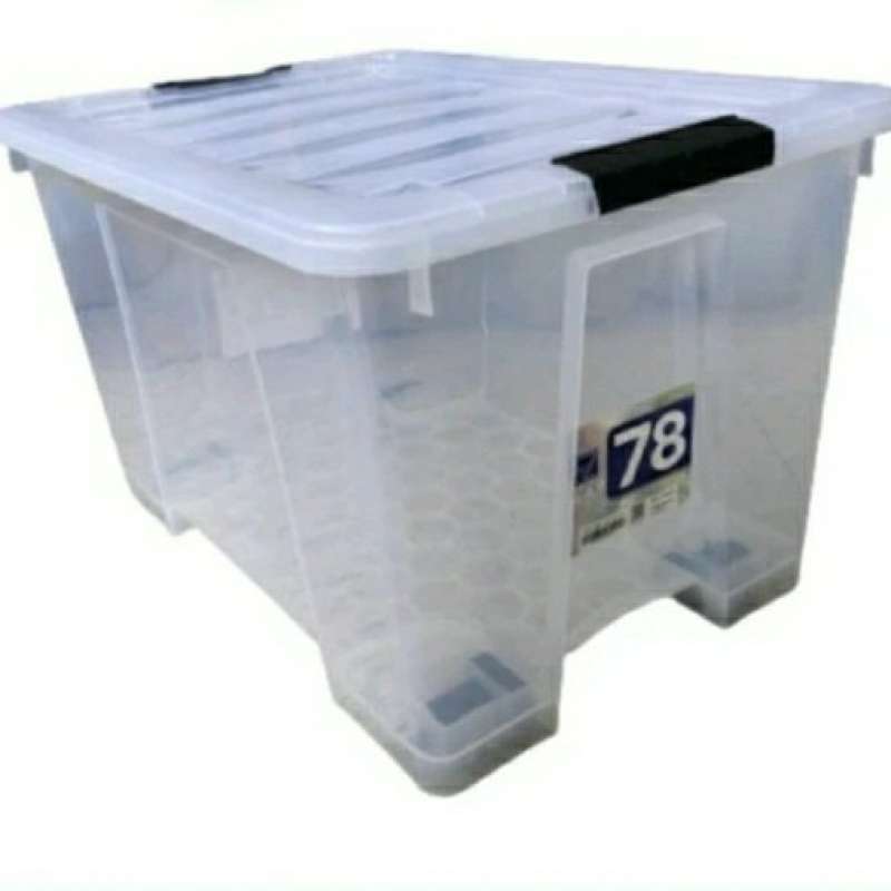 Promo Box Container Bening 108 Liter/ Container Box Transparan Bening ...