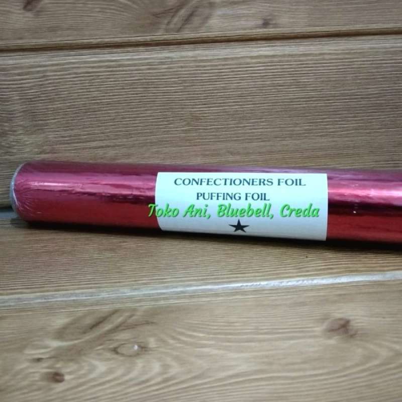Promo Foil Wrapper / Foil Pembungkus Coklat, Warna Merah, 20 Inch X 50 ...