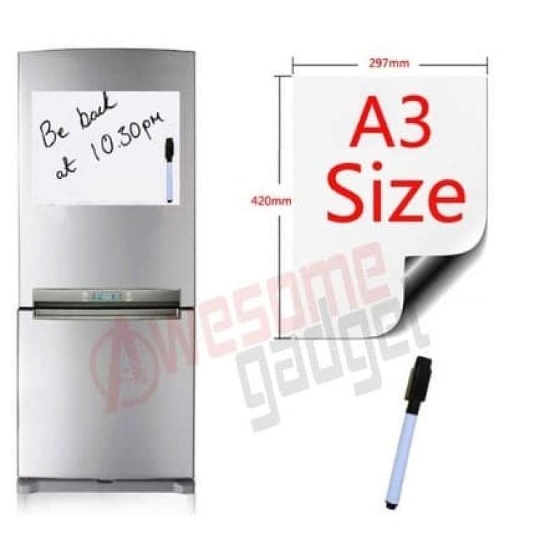 Jual A3 Magnetic Refrigerator Kertas Magnet Kulkas Magnet Sheet Di ...