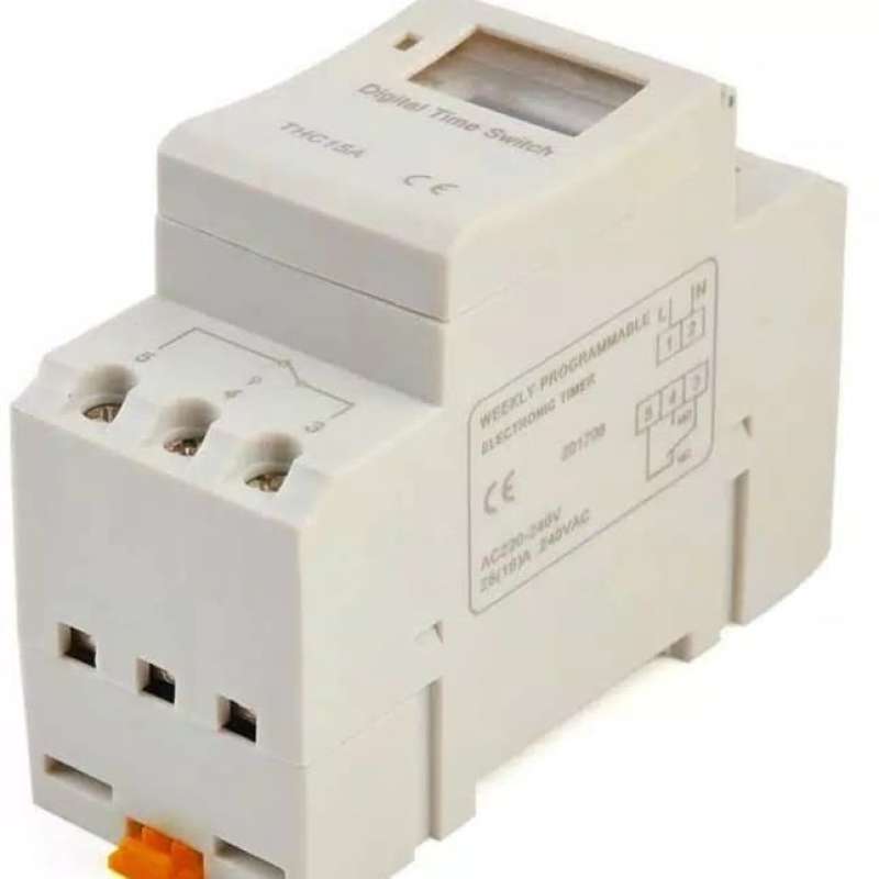 Jual Programmable / Digital Timer Switch Weekly Dc 12v 24v 48v Din Rail ...