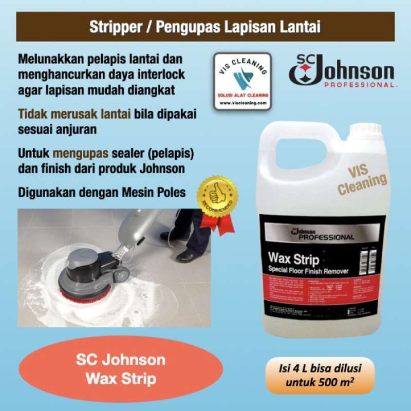 Jual Sc Johnson Wax Strip - Pengupas Lapisan Lantai ( 4 L ) Di Seller ...