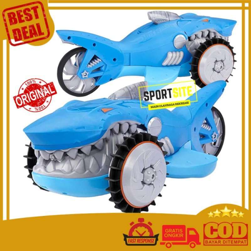Promo Promo- Hot Wheels Rc Supercharged Shark Remote Control Amfibi ...