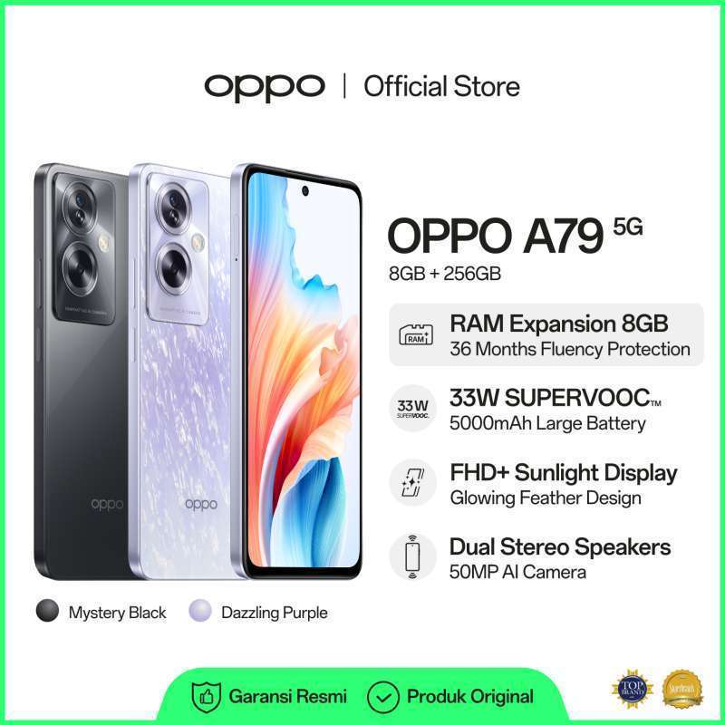 Jual Flash Sale - Oppo A79 5g Nfc 8gb/256gb [5000 Mah Battery, 33w Supervooc, 50mp Ai Camera ...