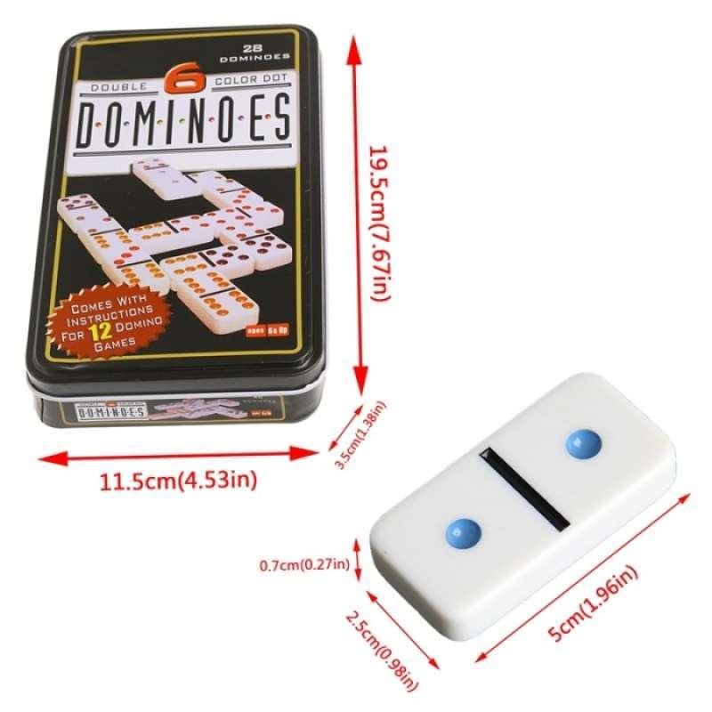 Promo Batu Domino Batu Set Game Domino Batu Set Balok Tebal + Kotak ...