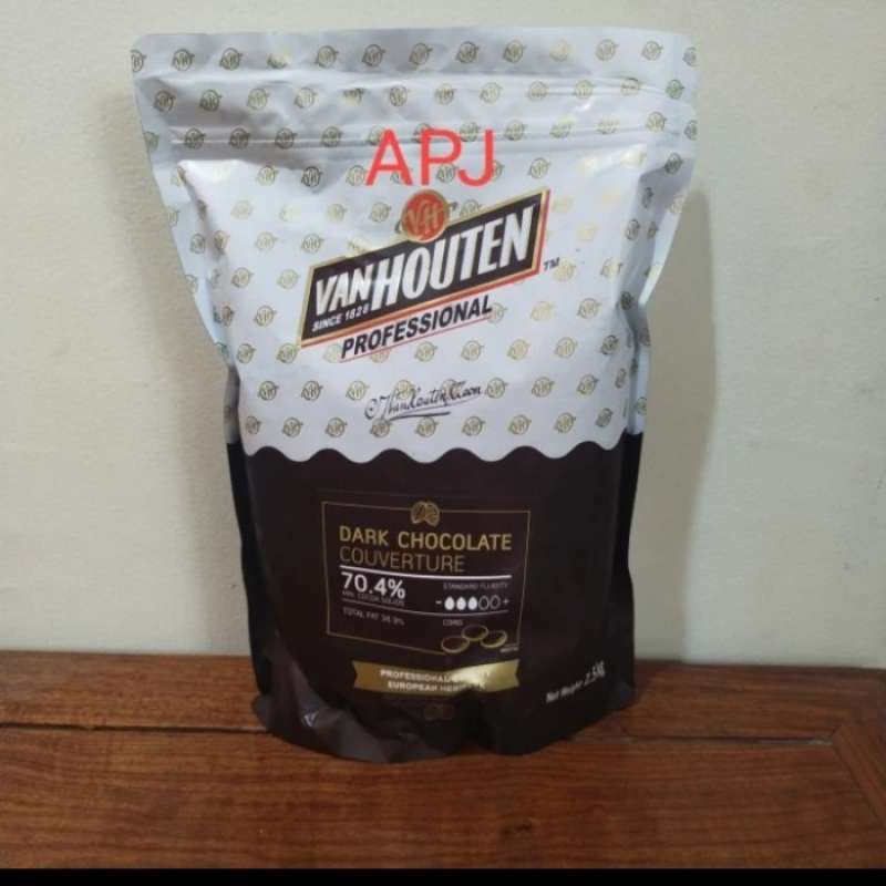 Jual Van Houten Professional Vhp Dark Chocolate Courverture 70.4% 500gr ...