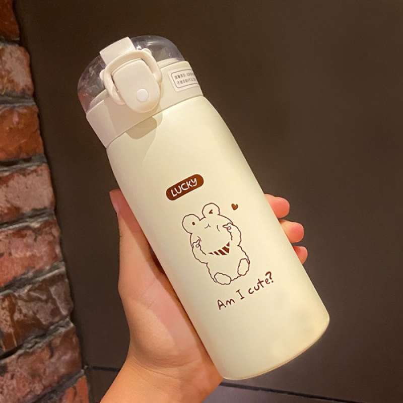Jual Termos Air Anak Korea Bertali 500ml Large / Botol Minum Anak Tahan ...