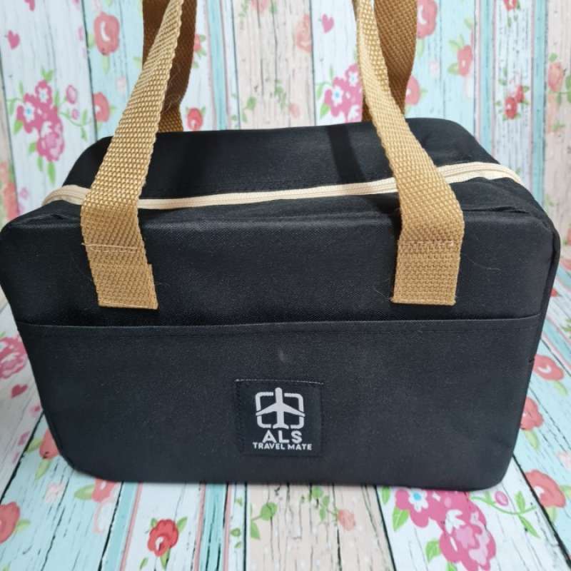 Jual Tas Bekal Makan Premium + Name Card Tag / Korea Cooler Lunch Bag ...