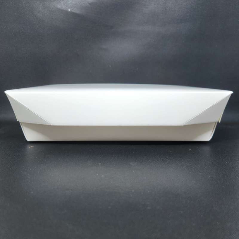 Jual Lunch Box Kertas / Tempat Makan Kertas Large Putih / Coklat Isi ...