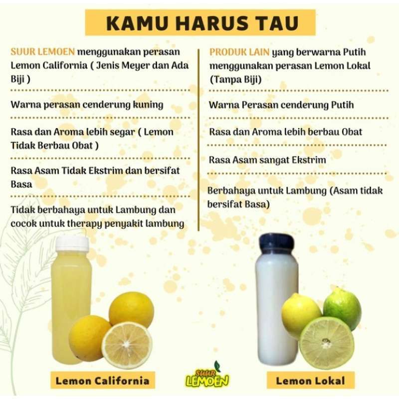 Promo Suur Lemoen Bpom Paket Cuka Apel 500 Ml Dan Sari Lemon 500 Ml ...