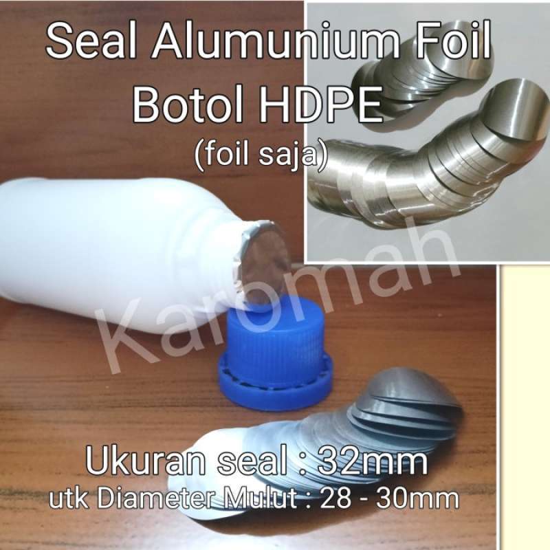 Jual 1000pcs Seal Botol Labor 500ml 1000ml - Seal Alu Foil Botol Hdpe 32mm Di Seller Rapier ...