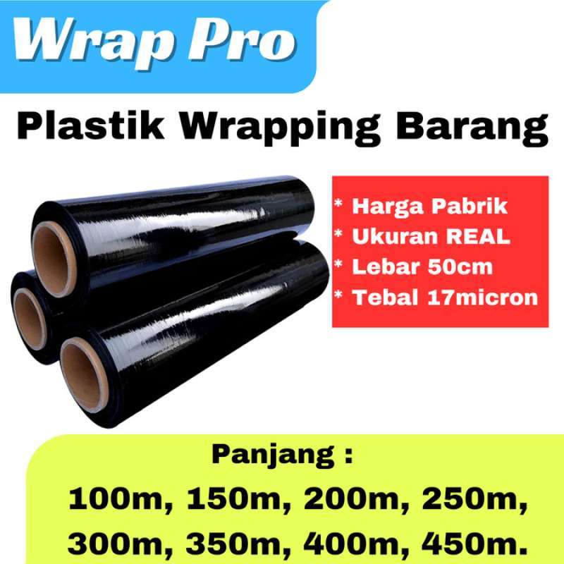 Jual Plastik Wrapping Barang Hitam 50cm / Strecth Film Hitam 50 Di ...