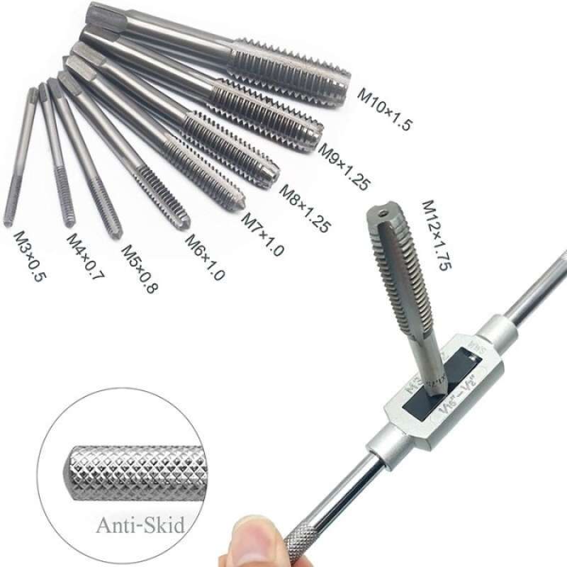 Promo 12pcs /20pcs Tap Dieset Alat Snai Dantap Ulir Dart Mur Baut Alat ...