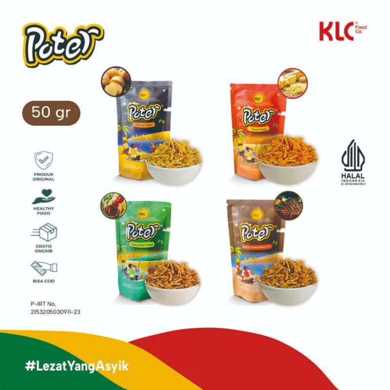 Promo Poter Camilan Stik Kentang Renyah Gurih Snack Potato Finger 50gr - Klc Food - Original ...