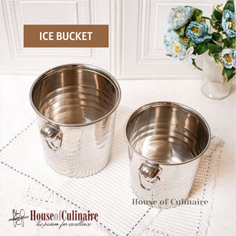 Jual Ice Bucket 5 Liter Tempat Wadah Es Batu Ember Stainless Steel Di ...