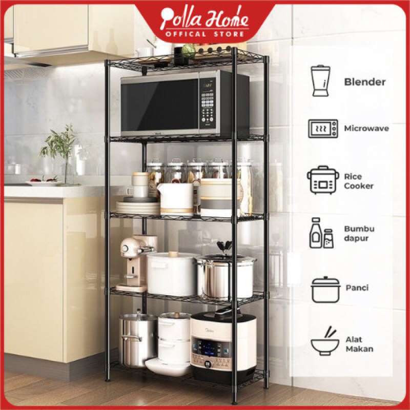 Jual Rak Dapur Serbaguna Adjustable Rak Dapur Tingkat Rak Susun ...