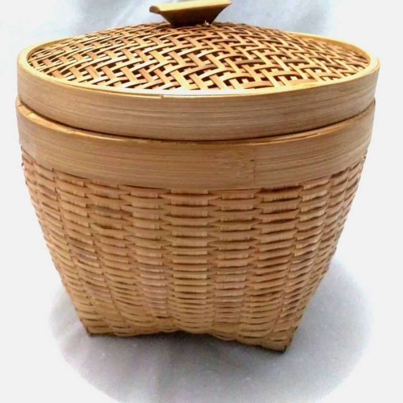 Jual Tempat Nasi / Ceting Bambu Lengkap Dengan Tutup Di Seller Sentry ...
